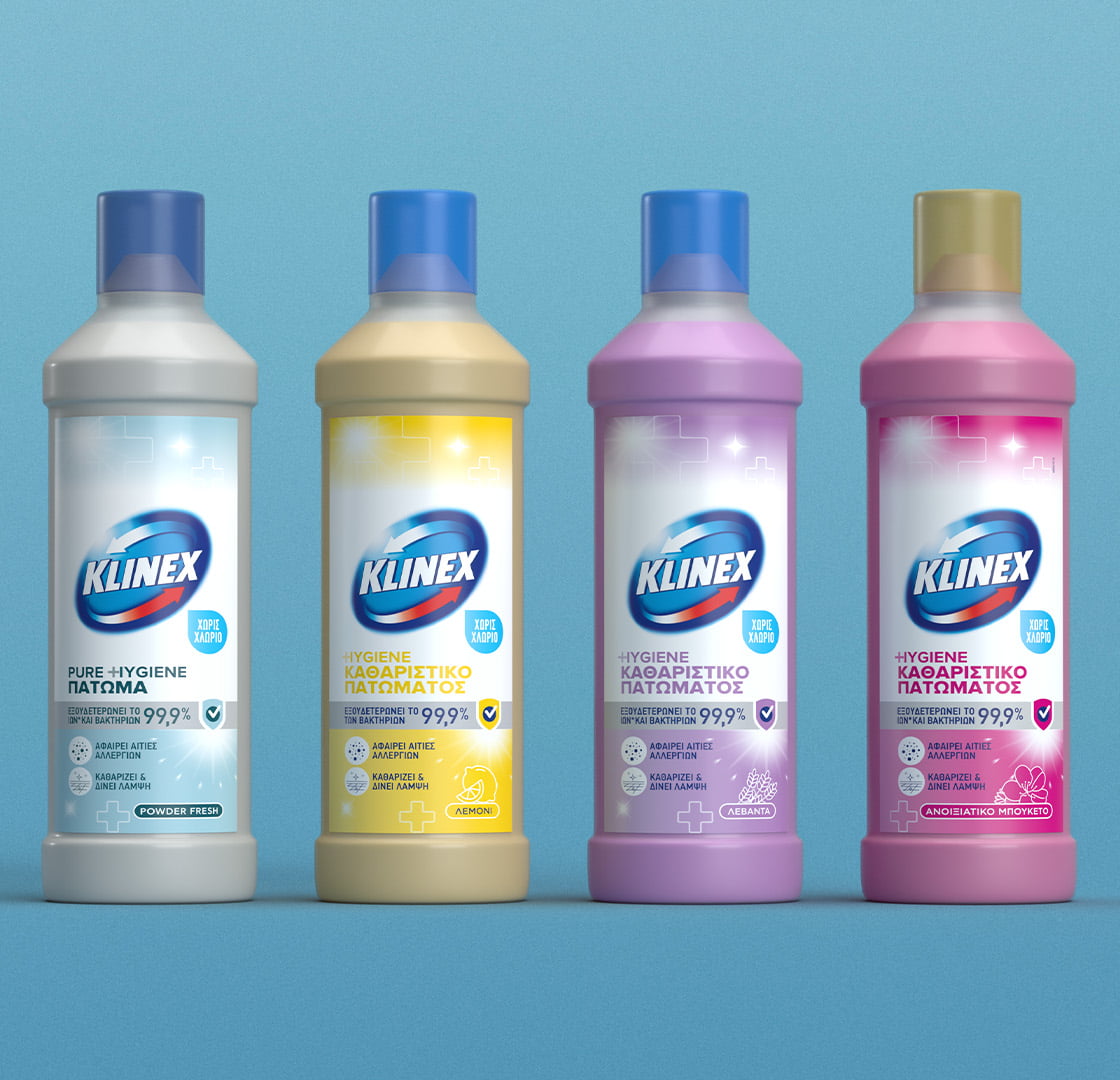Klinex Cleaning Products Rebranding | 2yolk